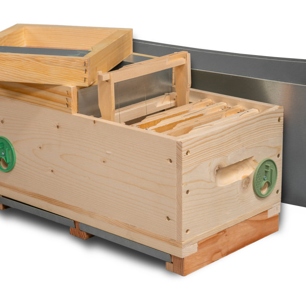 NUC HIVE DIVIDED IN TWO FECUNDATION COMPARTAMENTS