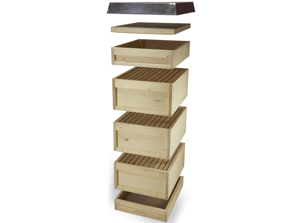 10 FRAME ZANDER BEEHIVE DADANT DIMENSIONS WITH LANGSTROTH HEIGHT